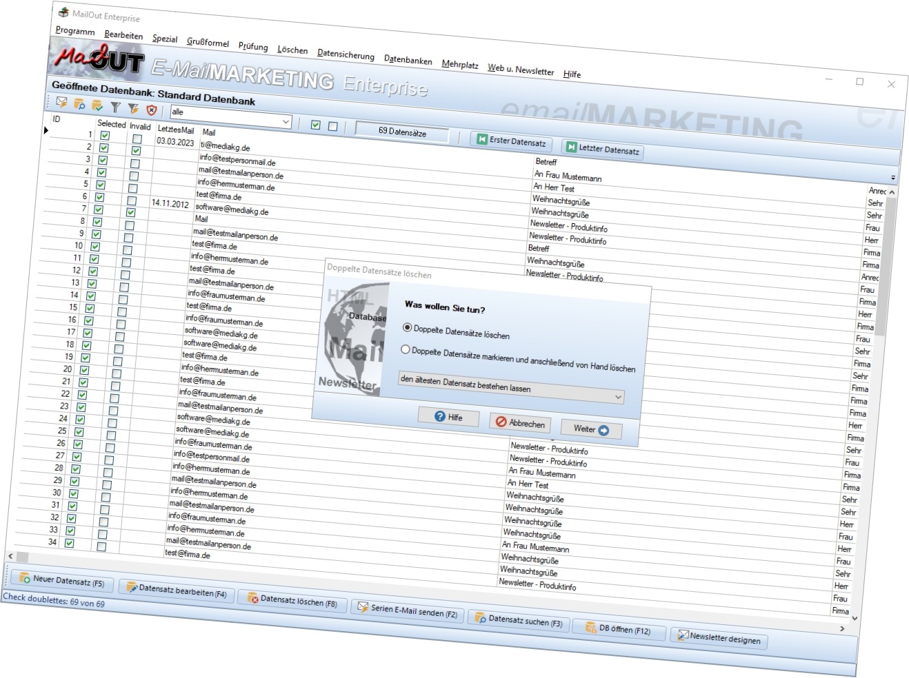 Newsletter Programm Deutsch: Erstellen und Versenden Sie professionelle ...